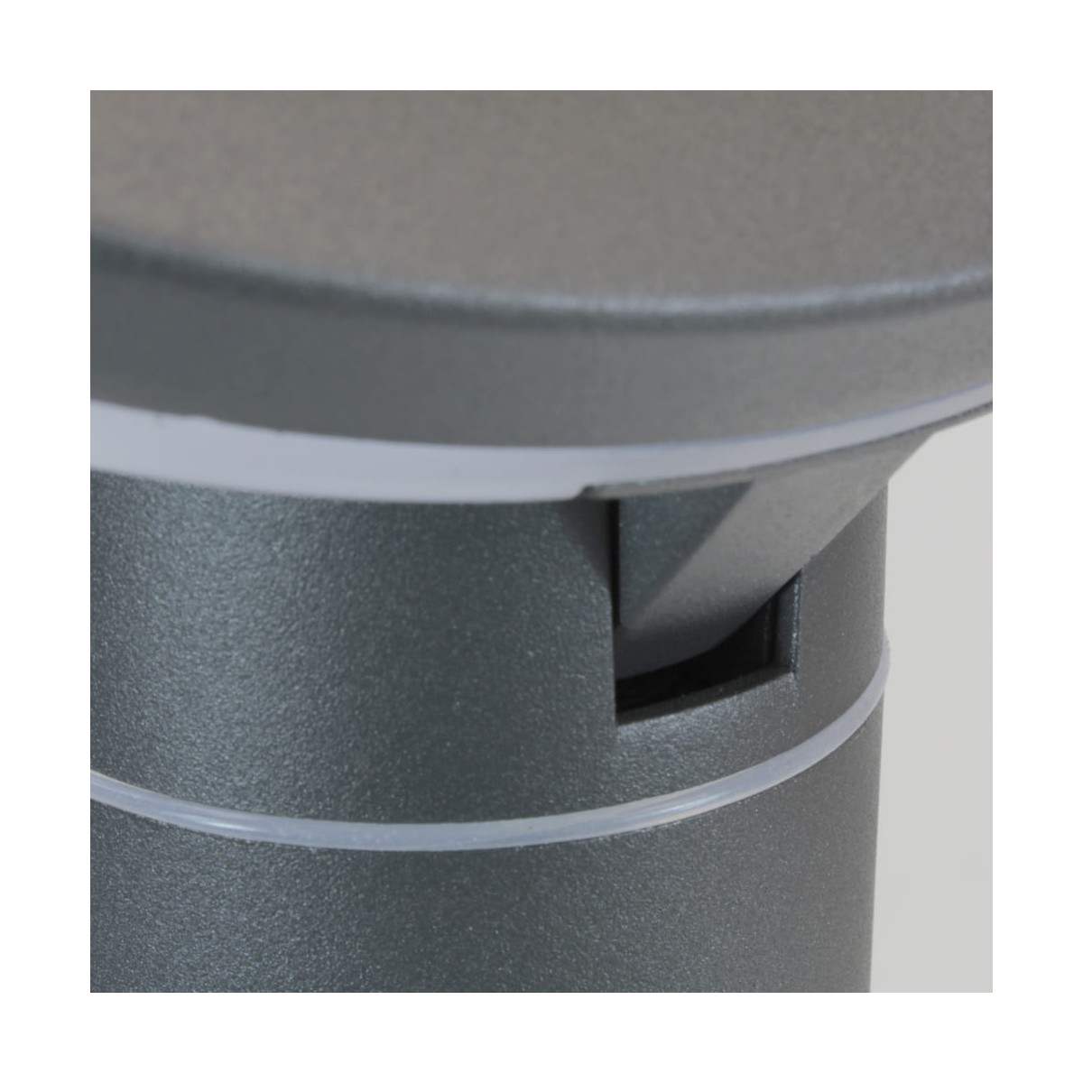 Satur Outdoor Anthracite LED Bollard Light IP54 8W 4000K - CristalRecord Lighting