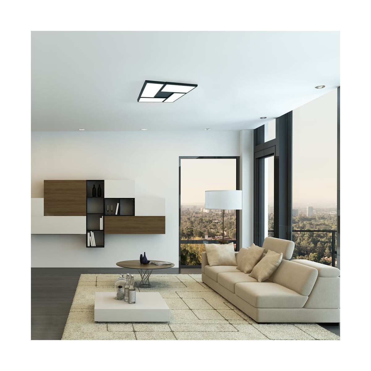 Plafón LED 60W, 3000K NEW OR negro