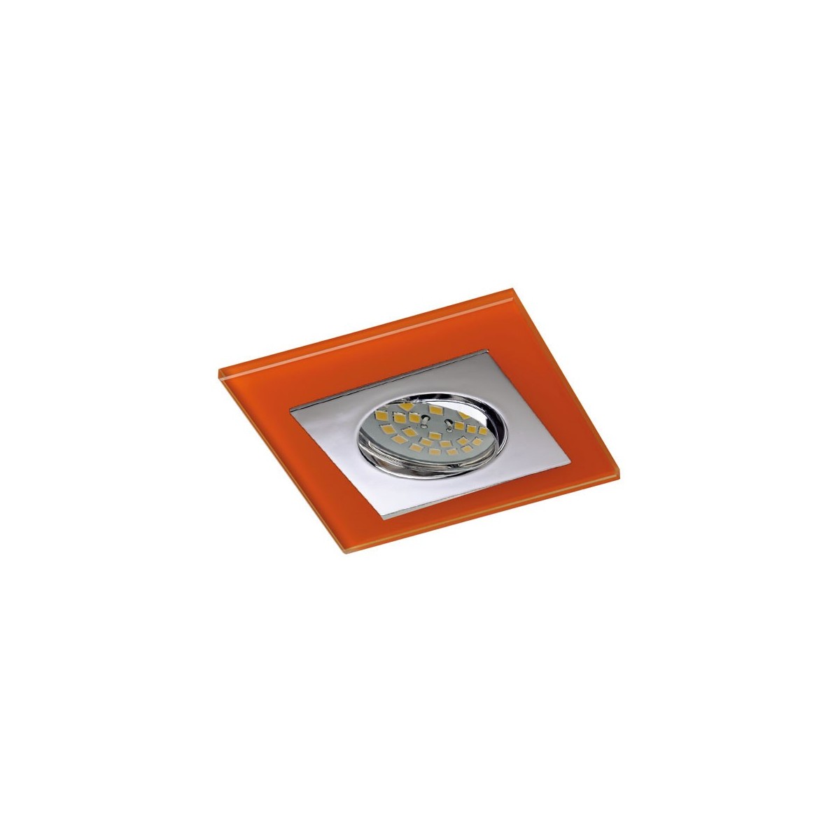 Helium Recessed Light Square Tilting Antique brass - CristalRecord