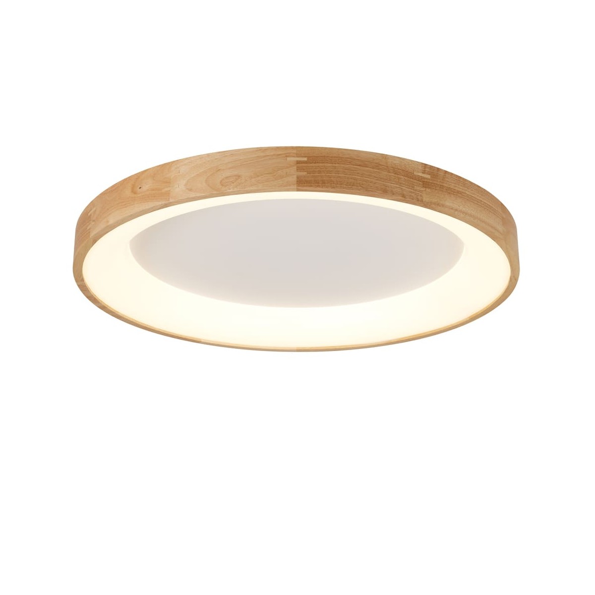 Plafón de techo decorativo de madera natural. LED 56W 3000K