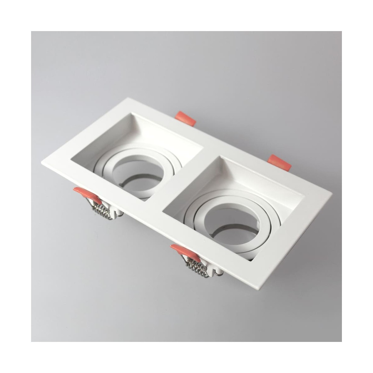 Empotrable Akrah dee dos luces blanco con reemplazo de la bombilla por ...