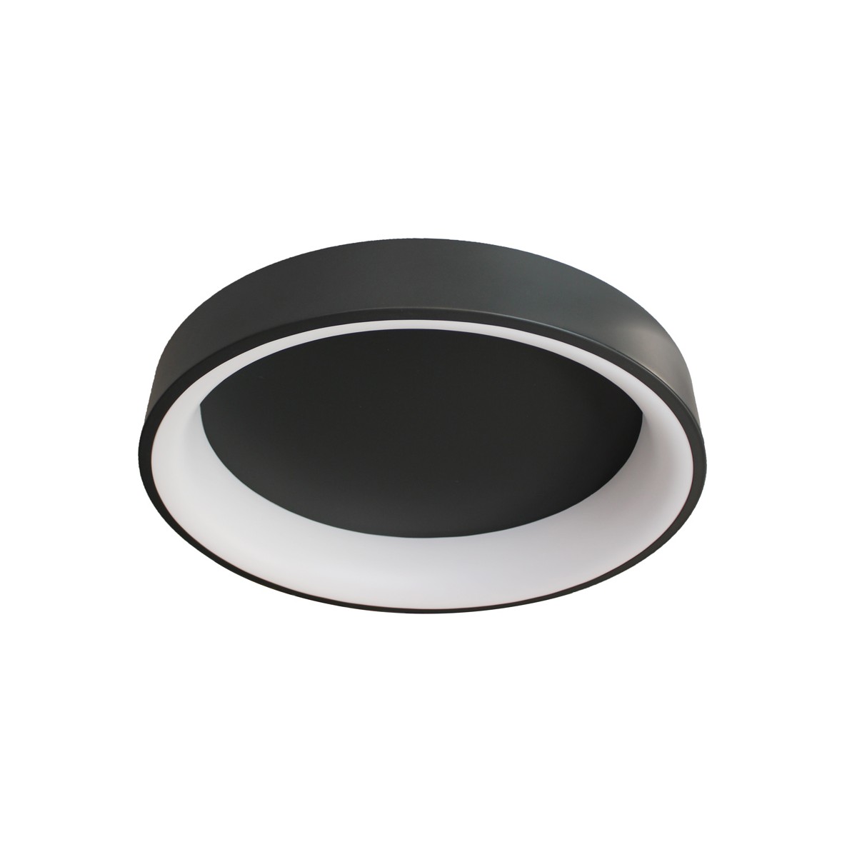 LED Flush Light Siena Black 30W 2100Lm 3CCT RGB - CristalRecord