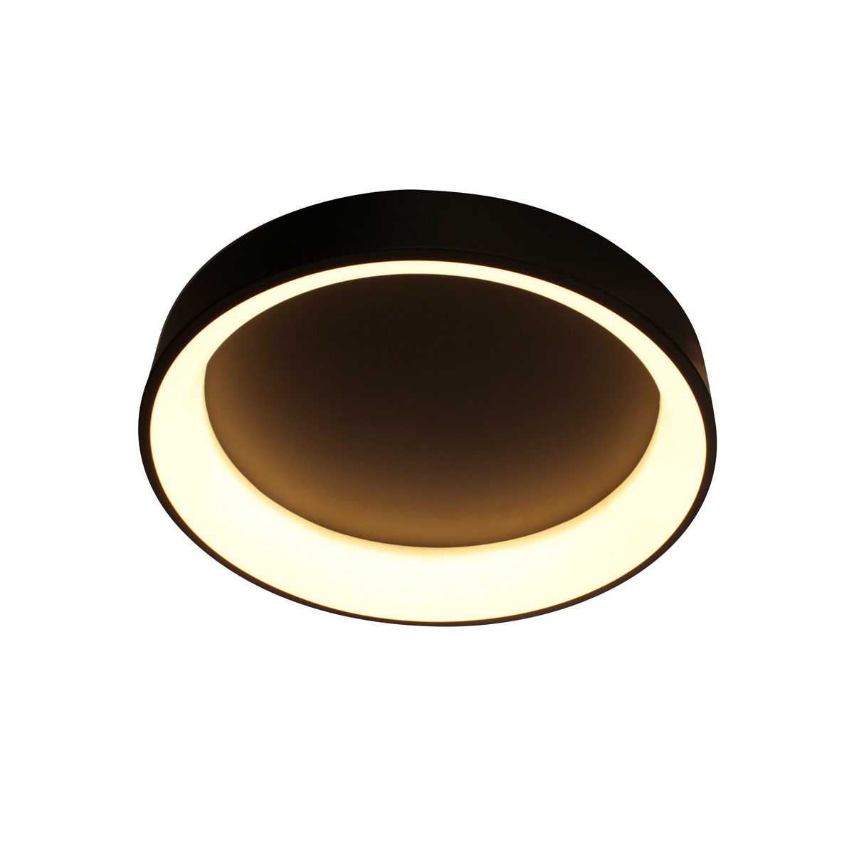 LED Flush Light Siena Black 30W 2100Lm 3CCT RGB - CristalRecord