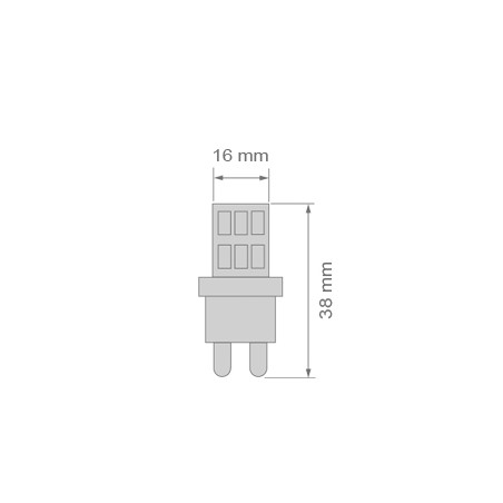 G9 Light Bulb 3W 250Lm 4000K Mini - CristalRecord LED Lighting