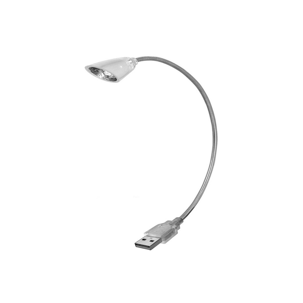Lámpara Mini USB LED Flexible Plata - Cristalrecord - Iluminación LED