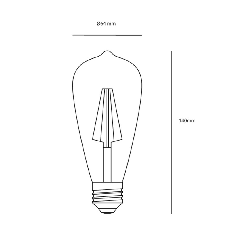 Light Bulb Technical Drawing