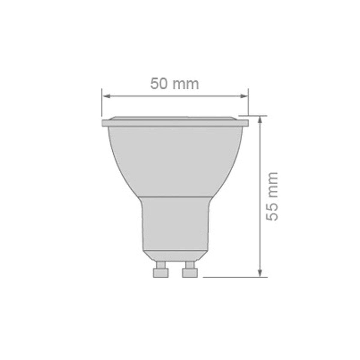 Bombilla LED con base GU10 de 9W con luz natural de 4000K